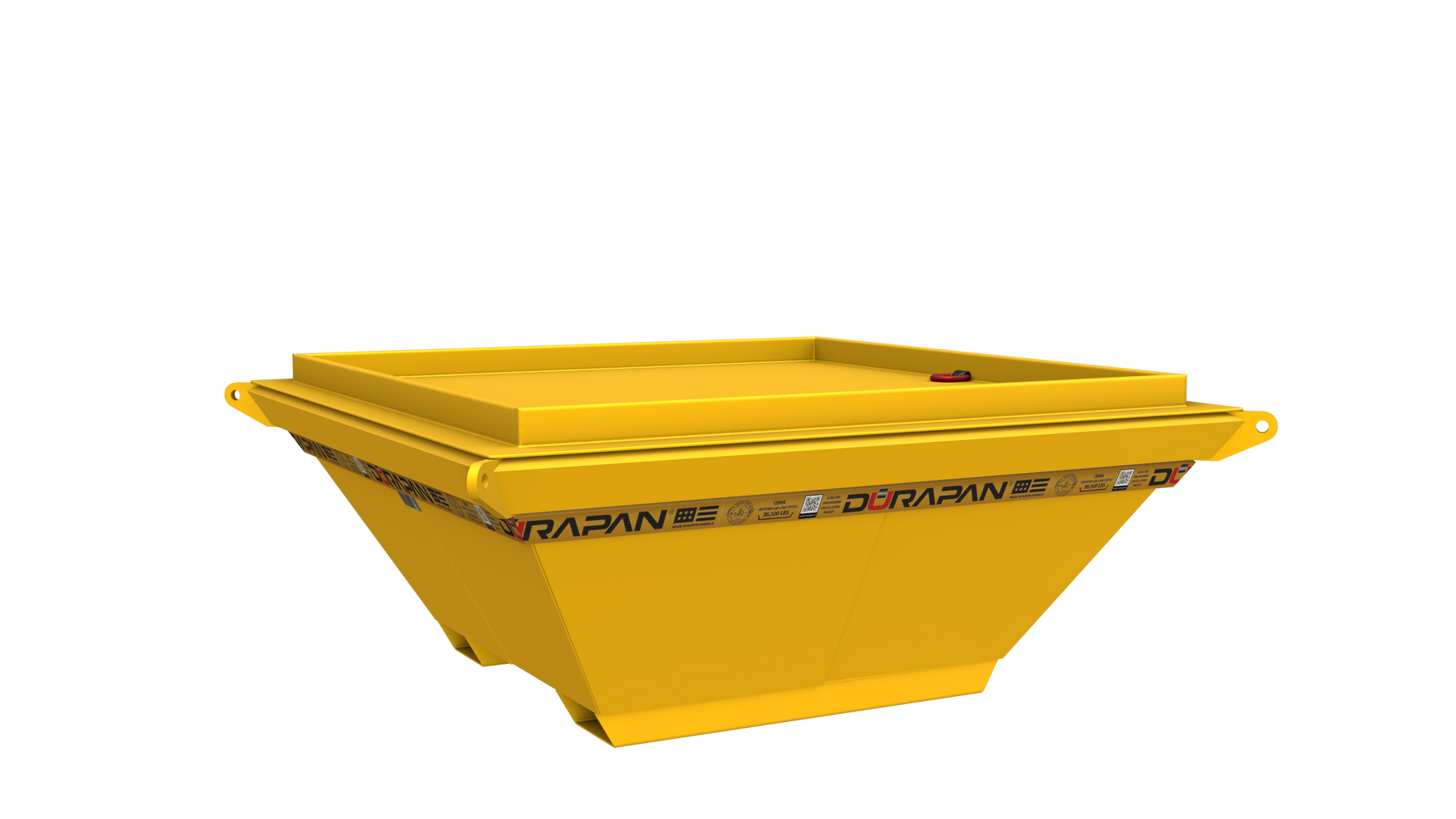 Super Duty Concrete Washout Pan 72x72x27" 315 gal 4 ASTM OSHA pad eyes ...