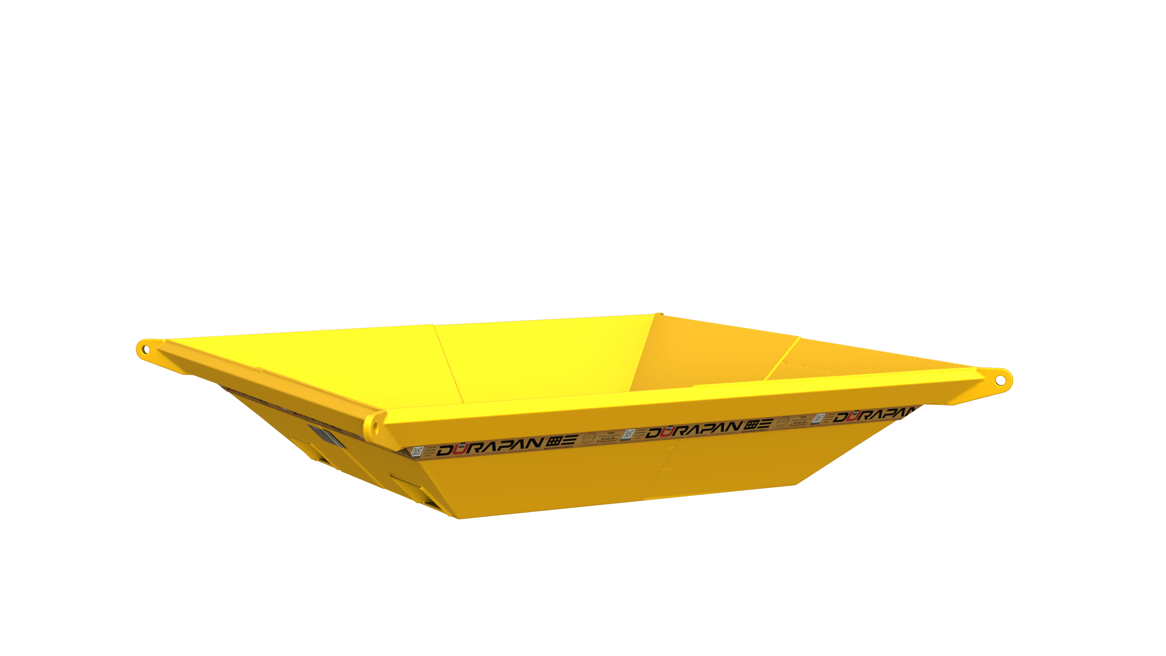 Super Duty Concrete Washout Pan 72x72x14" 154 gal 4 ASTM OSHA pad eyes ...